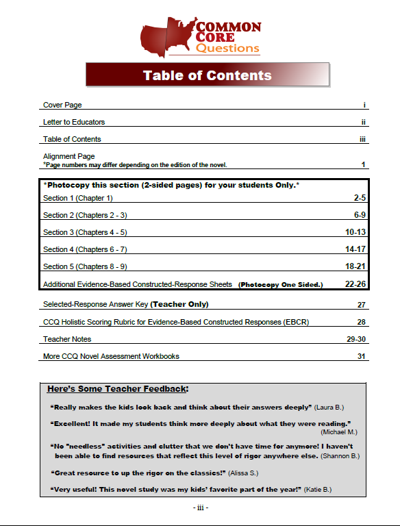 Amber Brown is Not a Crayon CCQ Workbook (Reading Level N - 720L ...