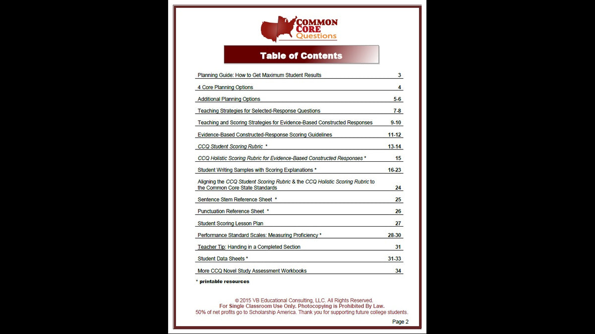CCQ Teaching Strategies and Scoring Guide: How to Get Maximum Student ...